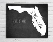 Items similar to Florida State Print Wall Art - Canvas or Graphic Print ...