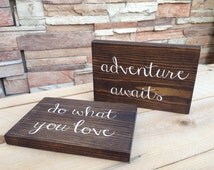 Popular items for small wood signs on Etsy