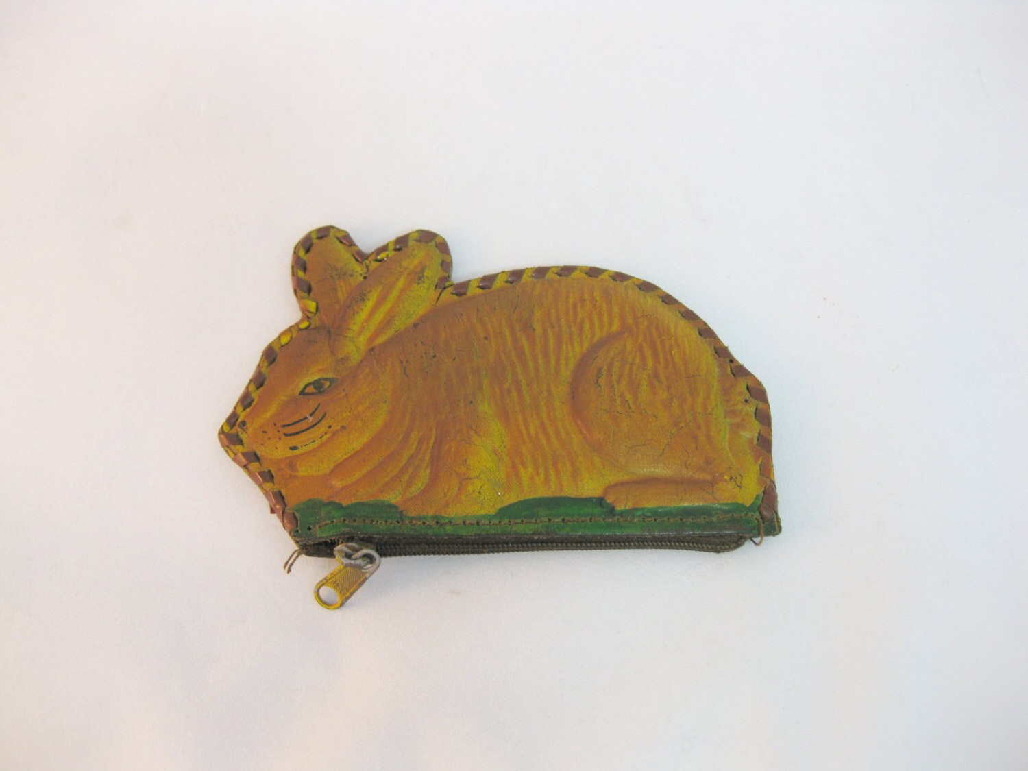 Zippered Leather Coin Purse, Rabbit Coin Purse – Haute Juice
