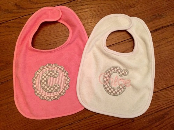 Personalized Baby Bibs set/Baby bib/Baby by BabyCheeksBoutiques