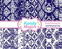 Popular items for navy damask on Etsy