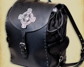 Medieval Leather Scabbard Double Side for LARP action by Dracolite