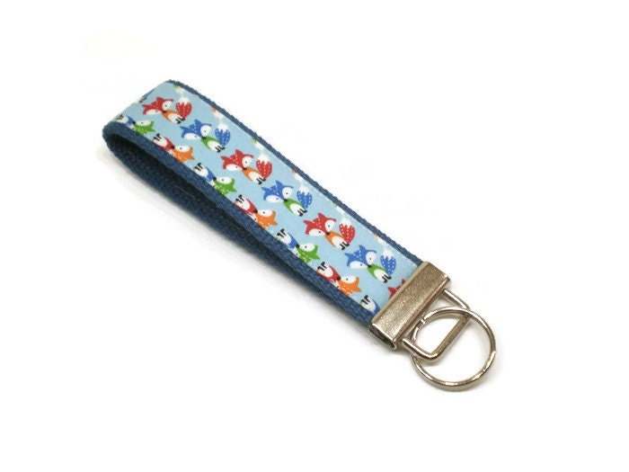 Fox keys wristlet fox key ring fox key fob fox wrist