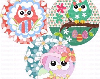 Easter owl clip art | Etsy
