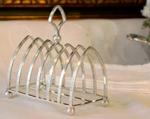 Popular items for silver toast rack on Etsy