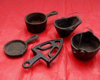 Popular items for miniature cast iron on Etsy