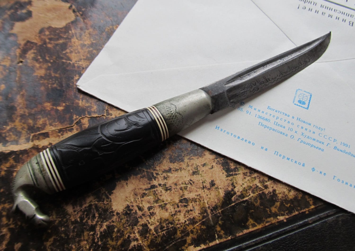 Antike Mini Pferd Kopf Puukko Messer hergestellt in Finnland