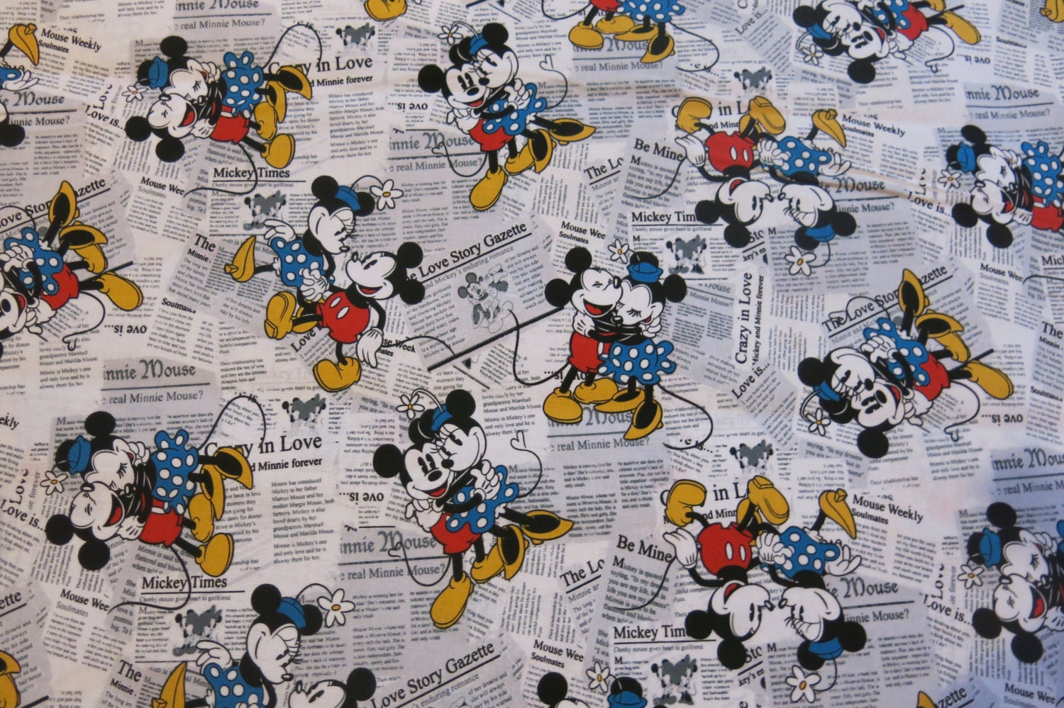 1/2 yard of 100% cotton Mickey Mouse Fabric