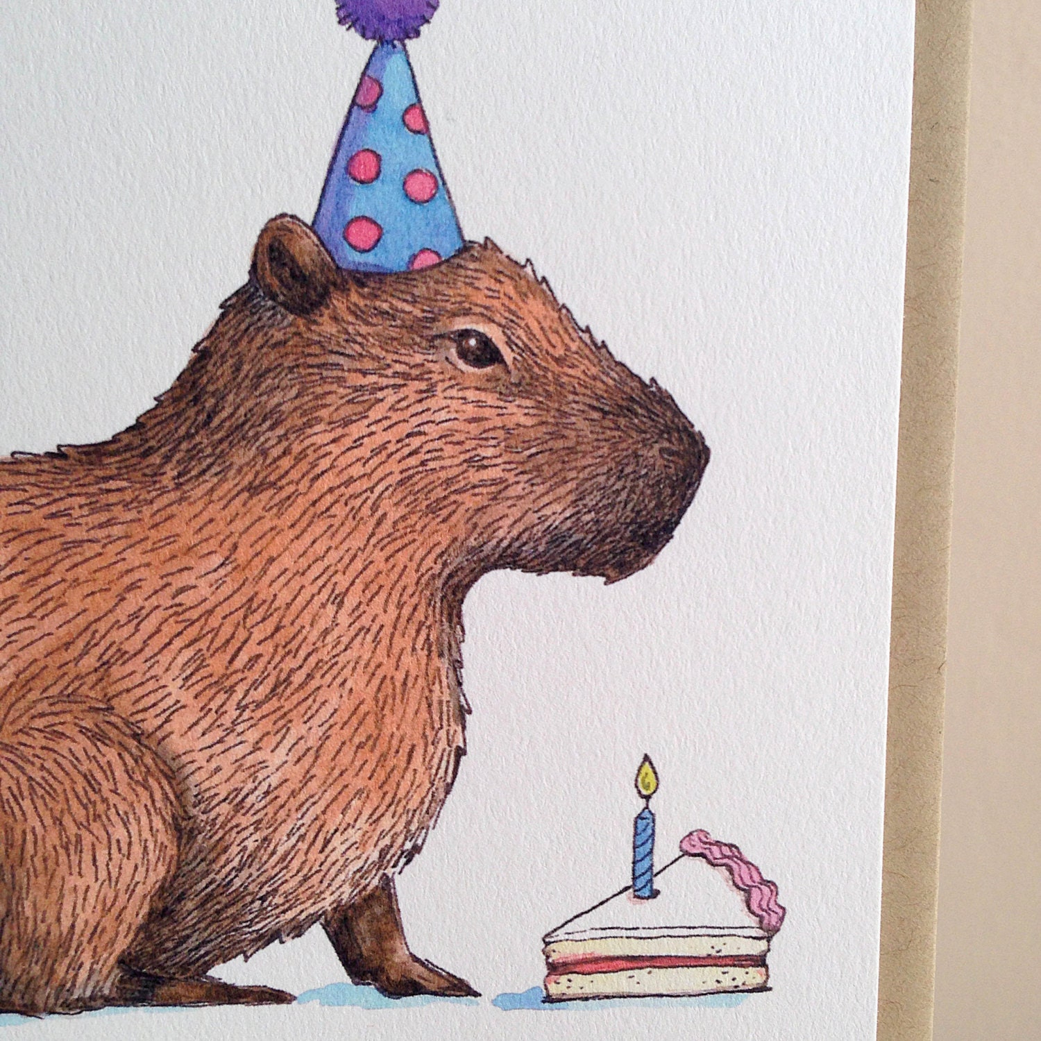 Capybirthday Happy Birthday Capybara Card