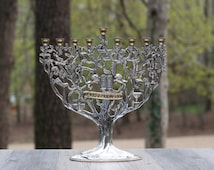 Popular items for brass menorah on Etsy
