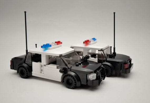 City Custom Police Car Model built with Real by ABSDistributors
