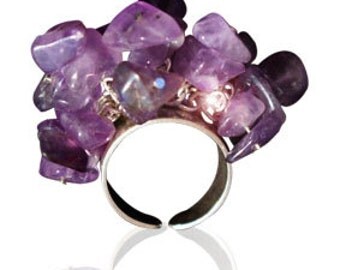 Popular items for purple quartz ring on Etsy