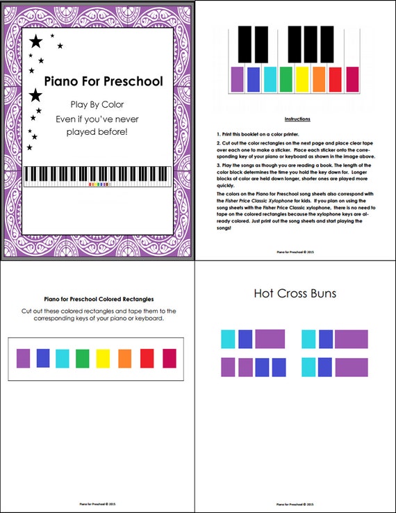 Kids Can Play The Piano By Color Even If by VanesasTreasureChest