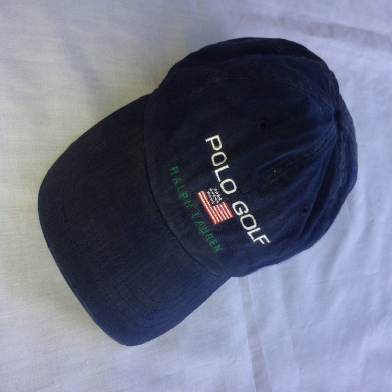 Polo Golf Ralph Lauren RL Usa Flag Hat Cap Dark Blue Adjustable – Haute ...
