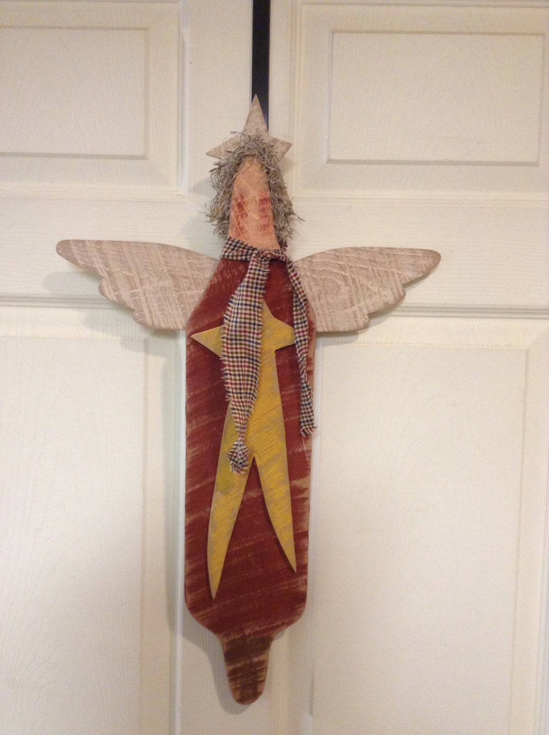 Primitive angel wood angel primitive wood decor Angel