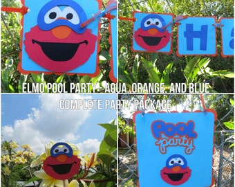 Elmo pool party | Etsy