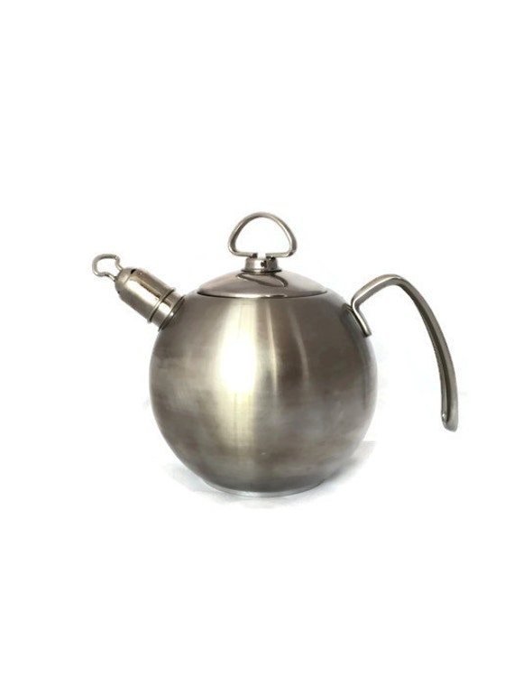 Rare Metal Tea Kettle Vintage Chantal Stainless Steel