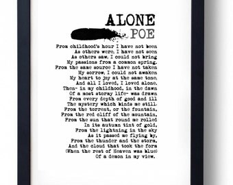Popular items for poe poem on Etsy