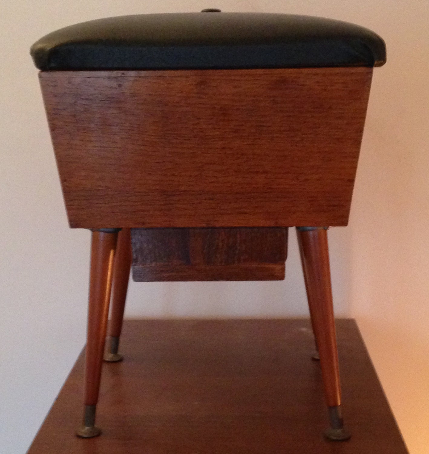 Black 1960s sewing box / foot stool – Haute Juice