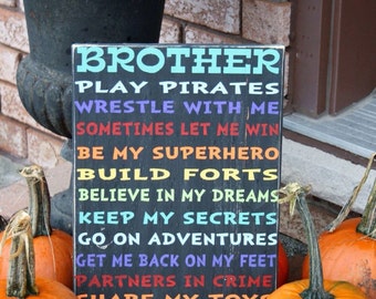Popular items for brothers sign on Etsy