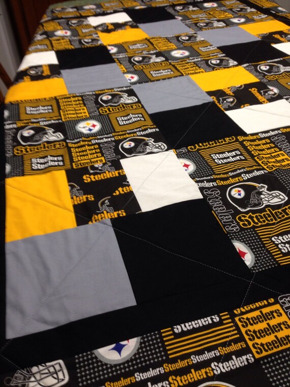 Pittsburgh Steelers Quilt by RosehillQuilting on Etsy