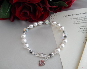 Wedding bracelet and personalized poem or note for your future