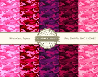Items similar to Camo Digital Paper Pack, digital camo instant download ...
