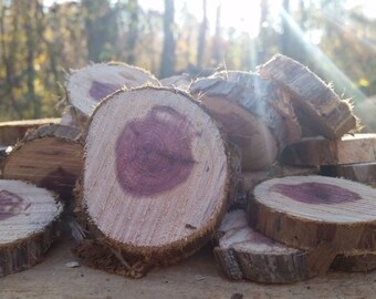 Cedar log slice | Etsy