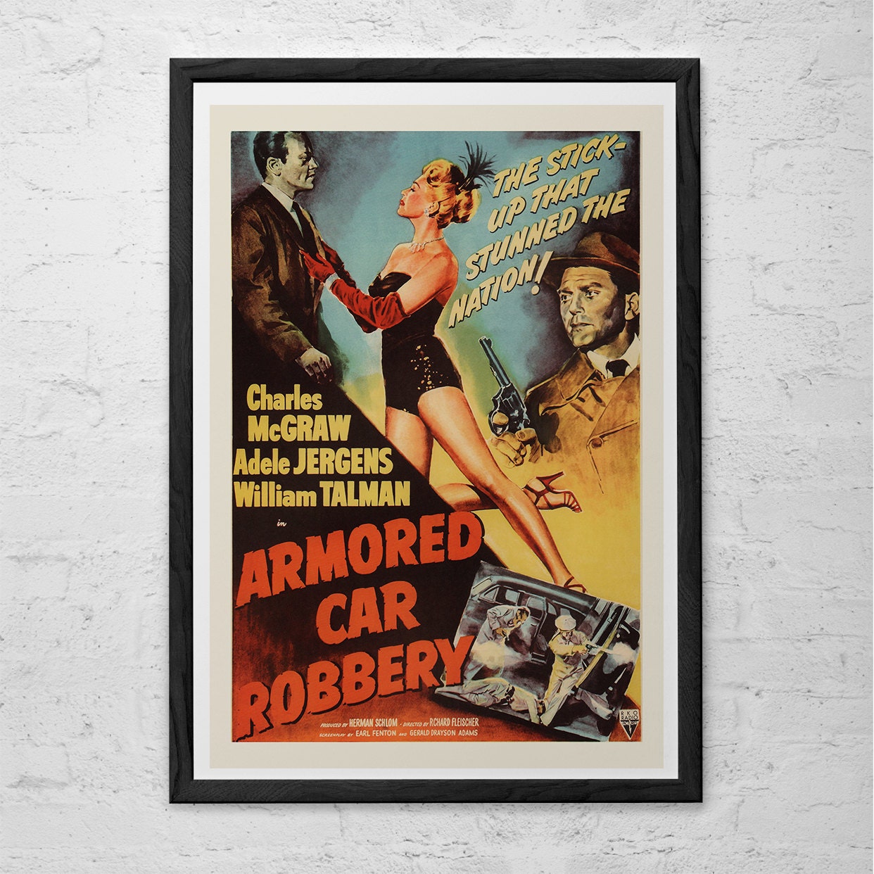 CLASSIC MOVIE POSTER Armored Car Robbery Movie Poster