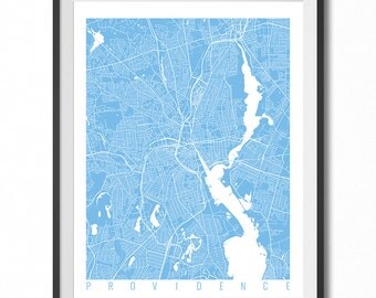 Providence Rhode Island Print RI Skyline Art Print
