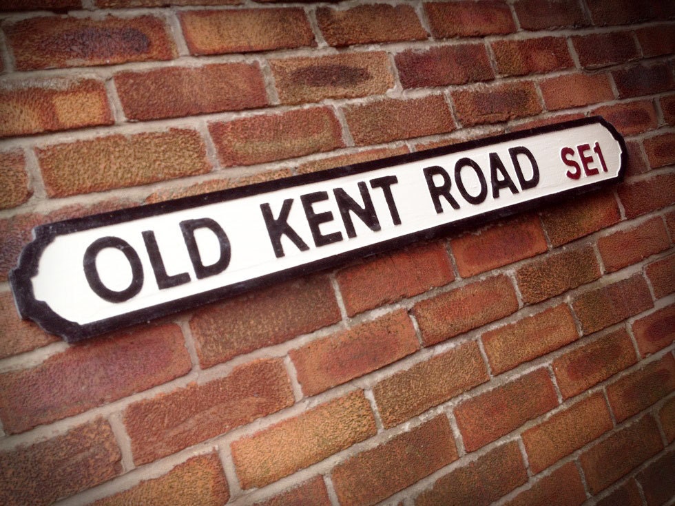Old Kent Road Old Fashioned Wood London Street Sign
