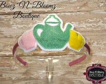 Popular items for tea party headband on Etsy