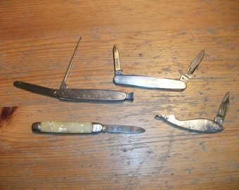 Lot of 4 Vintage pocket knives