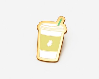 Coffee bean pin | Etsy