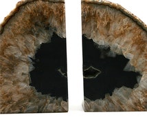 Popular items for agate bookends on Etsy