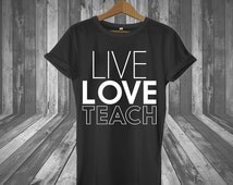 Unique live love teach related items | Etsy