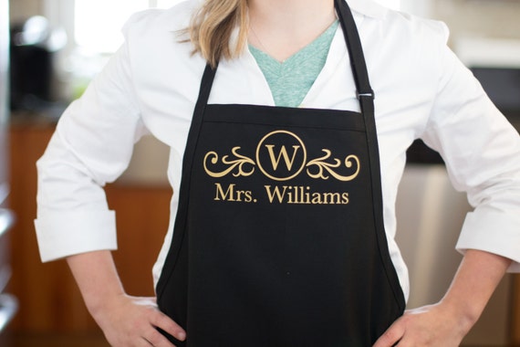 Monogram apron. Personalized apron with pockets. by Giftability Monogram apron. Personalized apron with pockets. by Giftability