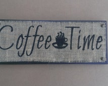Popular items for wood coffee sign on Etsy
