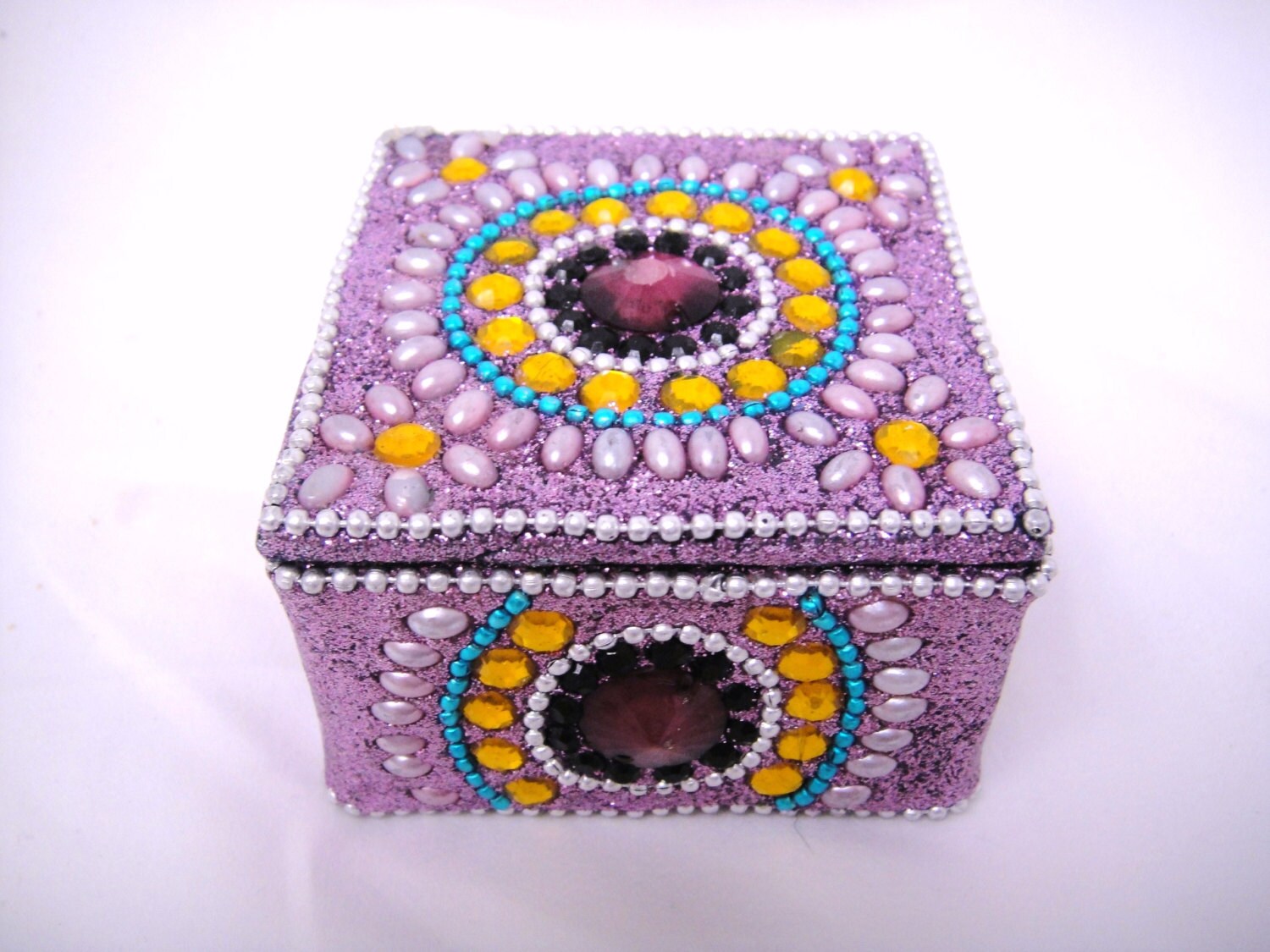 Vintage Purple Jeweled Trinket Box – Haute Juice