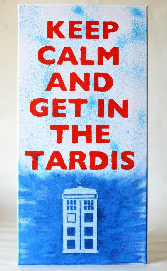 Items similar to Keep Calm Dr Who Artwork on Etsy
