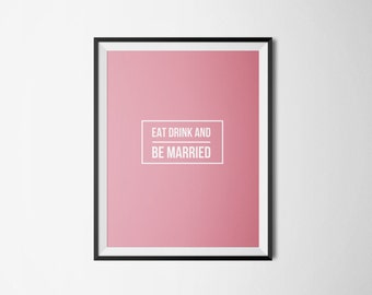 Eat drink love art | Etsy