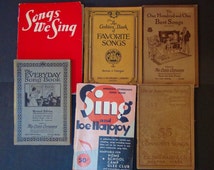 Popular items for vintage song book on Etsy