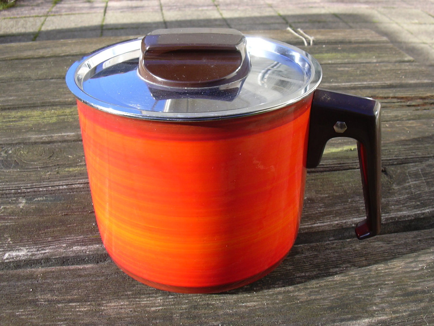 Mid century Silit Design pan enameled orange cookware. – Haute Juice