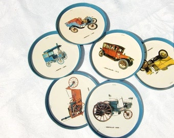 Vintage car coasters | Etsy