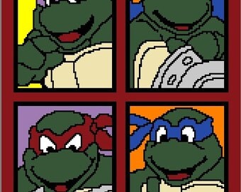 Unique ninja turtles chart related items | Etsy