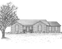 Popular items for custom house drawing on Etsy