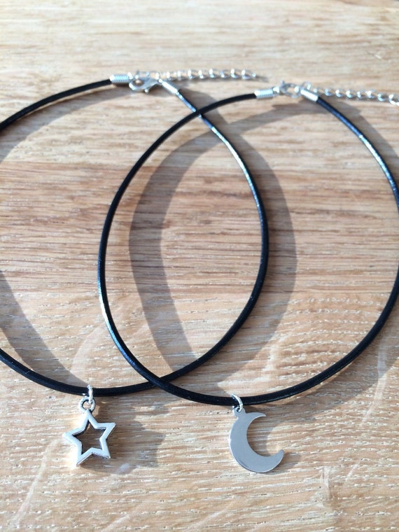 Items similar to The Cosmic Moon Choker & Star Choker Combo on Etsy