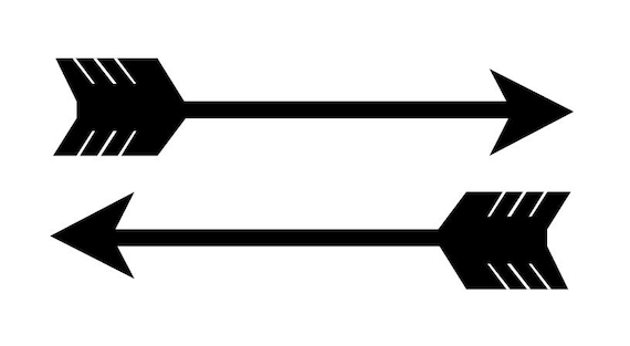 Arrow stickers vinyl decals for phones tablets walls etc.