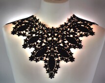 Popular items for black lace collar on Etsy