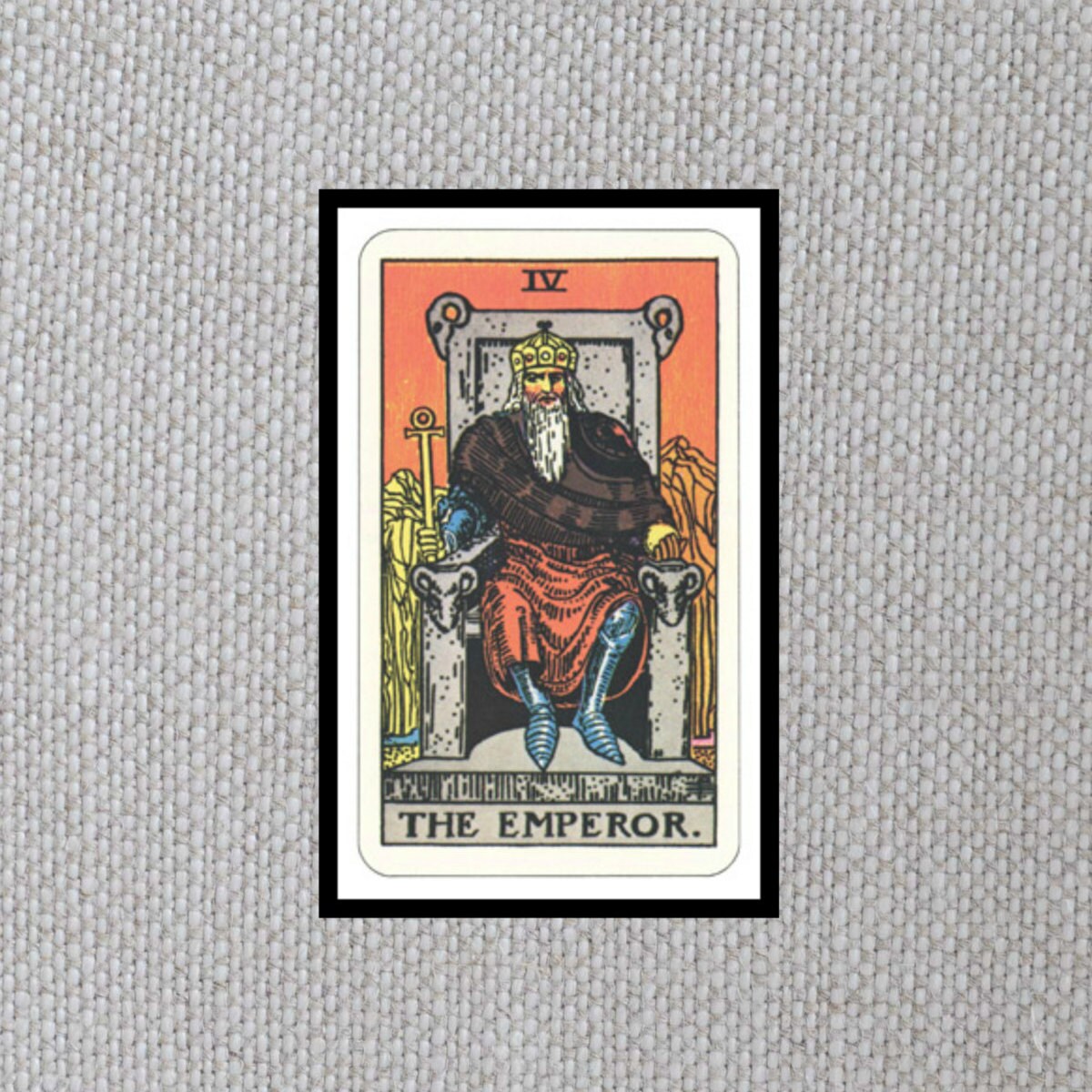 The Emperor IV Rider-Waite-Smith Tarot Card by WolfgangLovesMabel